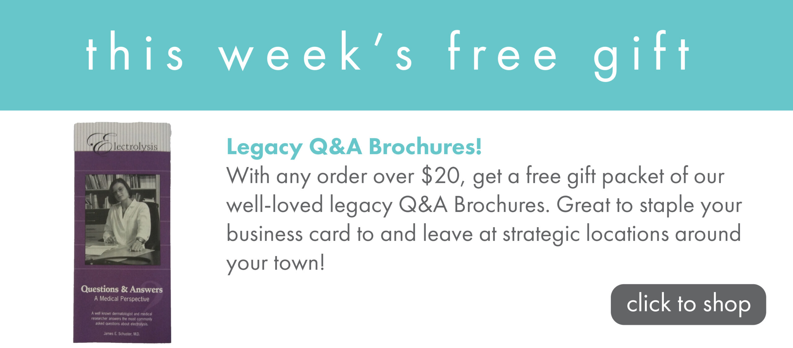 customer appreciation free brochures banner | Prestige Electrolysis ...