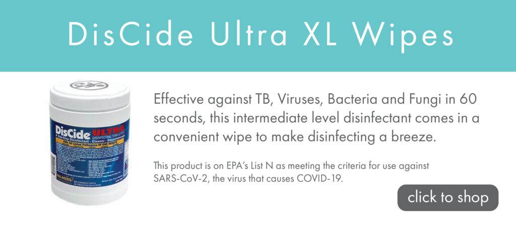 Discide Ultra XL Wipes Banner | Prestige Electrolysis + Spa Supply