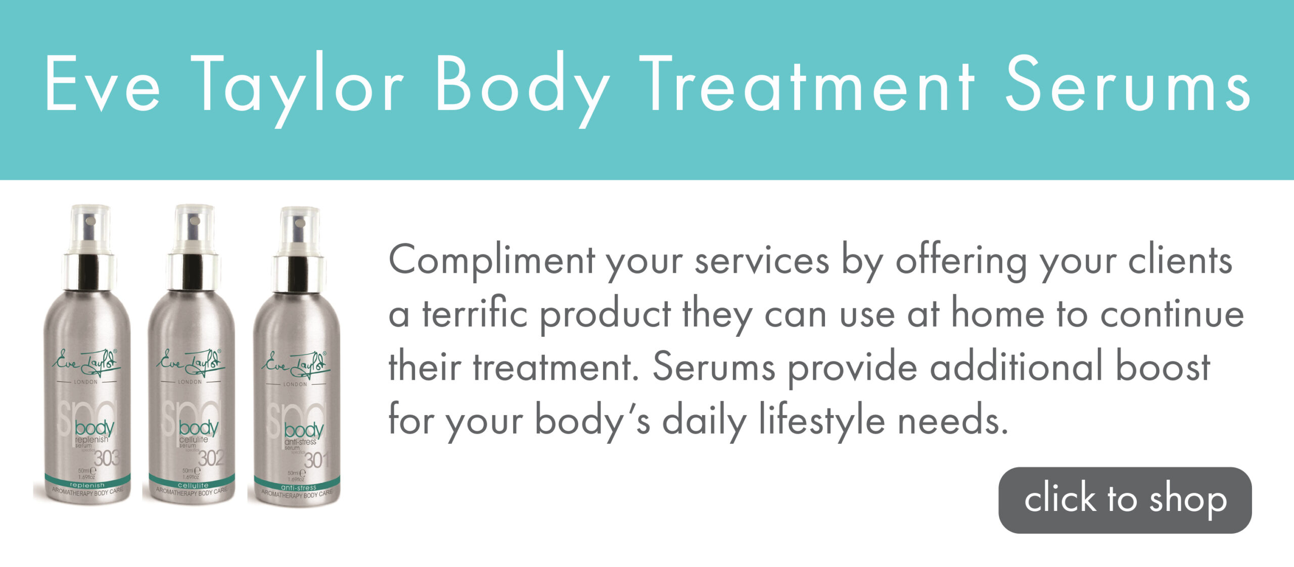 Eve Taylor Body Treatment Serums banner | Prestige Electrolysis + Spa ...